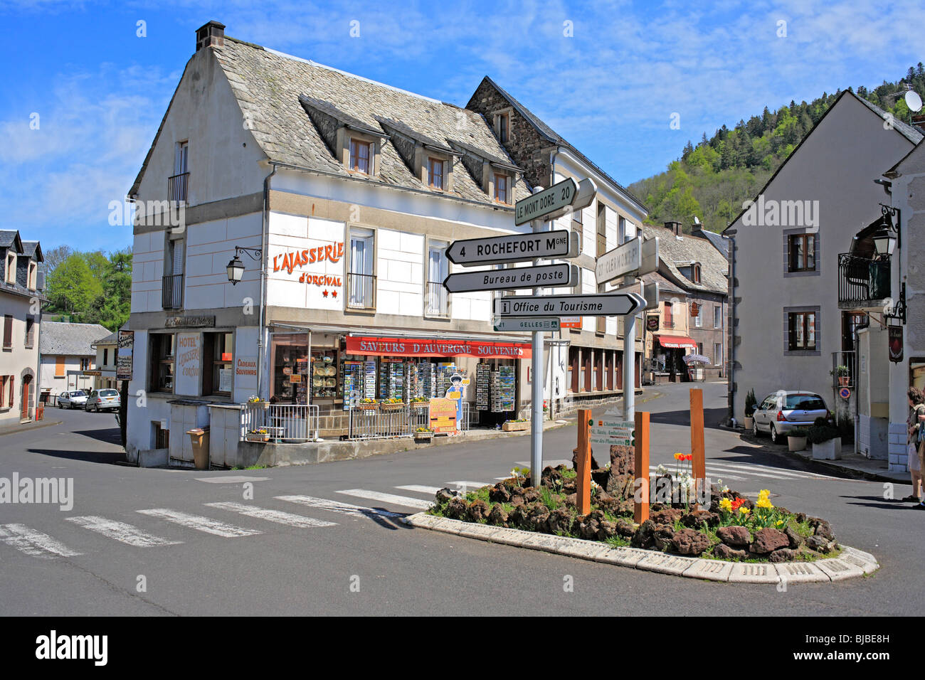 Orcival, Auvergne, France Stock Photo - Alamy