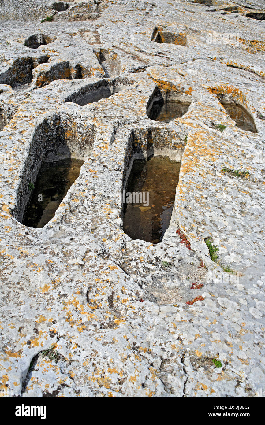 Medieval stone coffin hi-res stock photography and images - Alamy