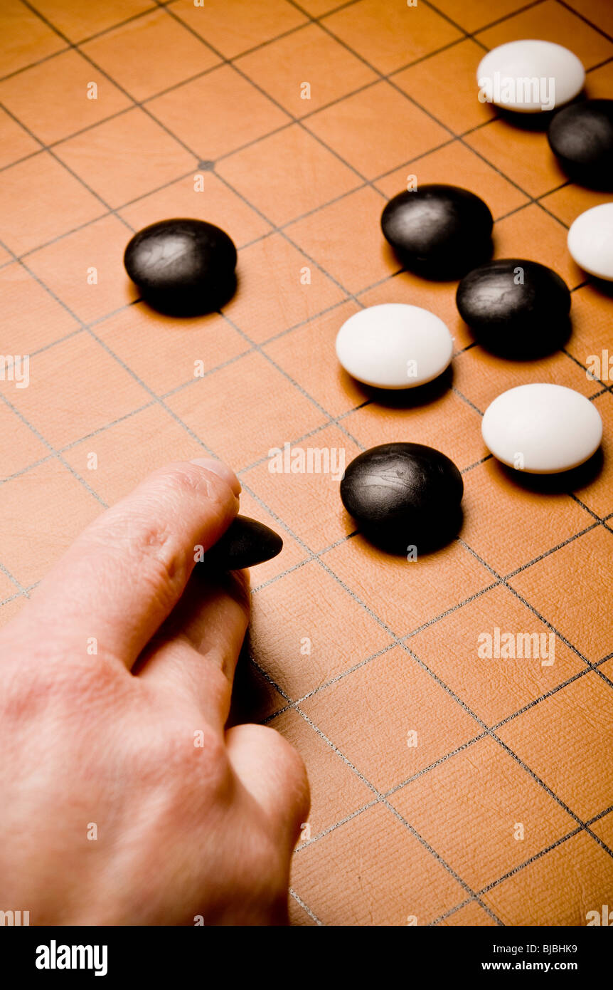 playing go game Stock Photo - Alamy