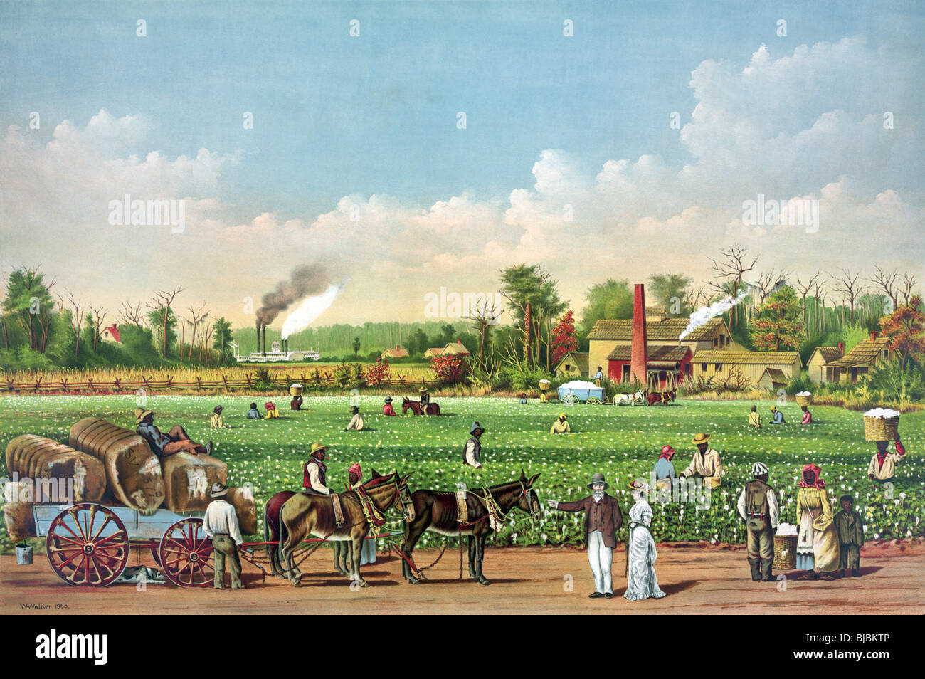American south plantation illustration High Resolution Stock ...