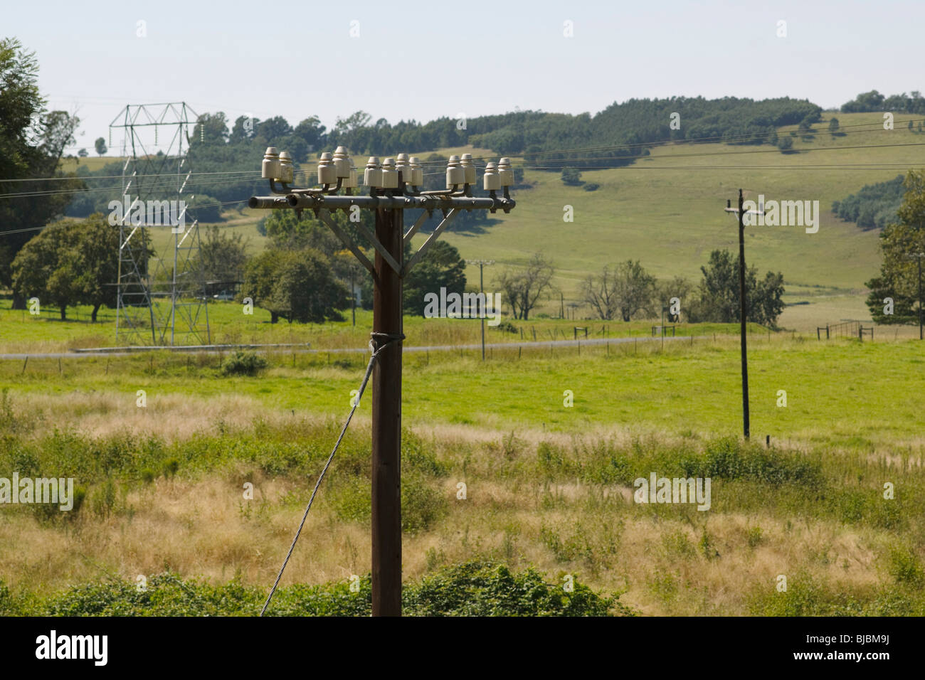 Main and subsidiary electricity transmission and distribution through ...