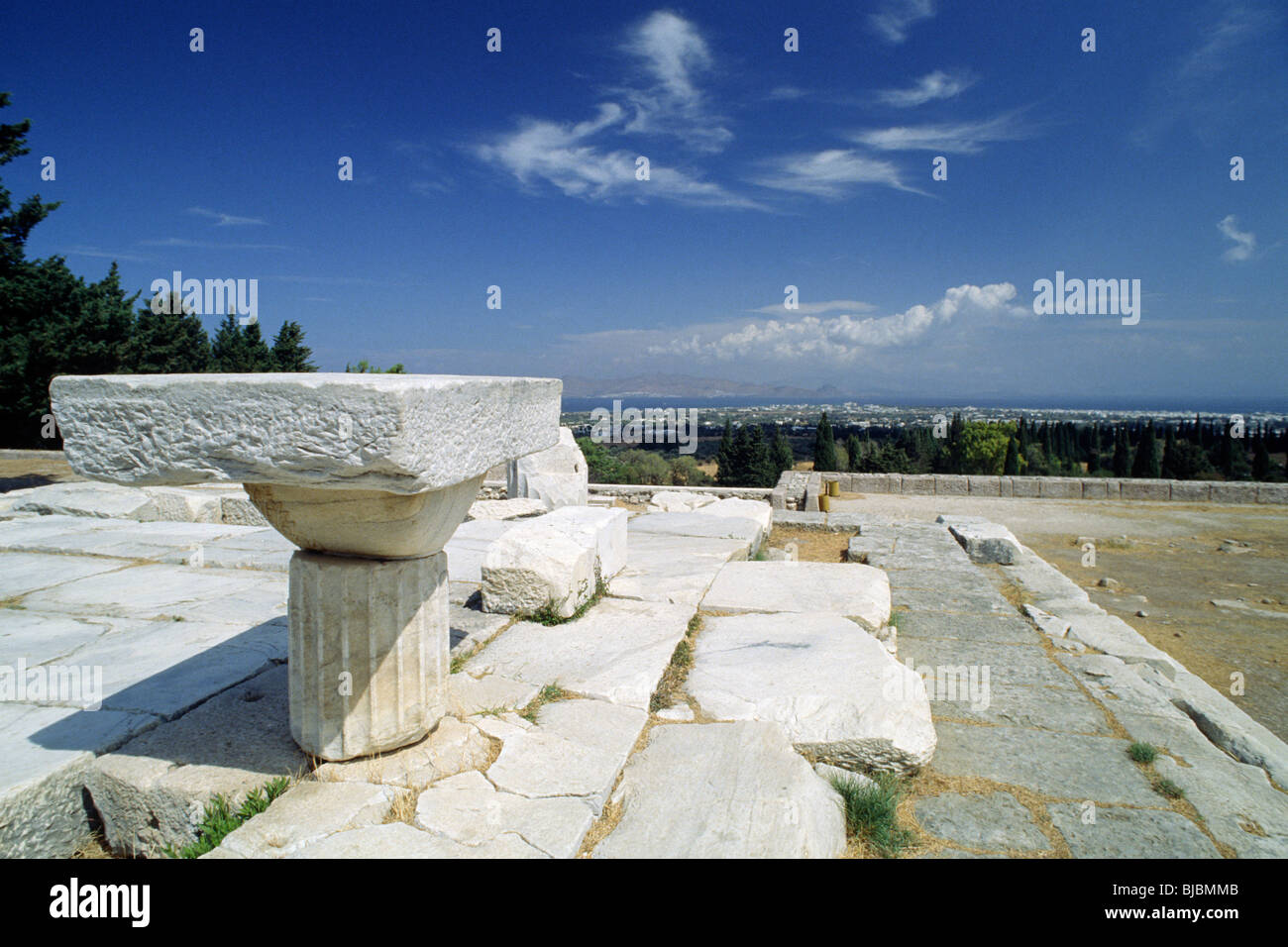 greece, dodecanese islands, kos, asklepion temple, 2nd century BC Stock ...