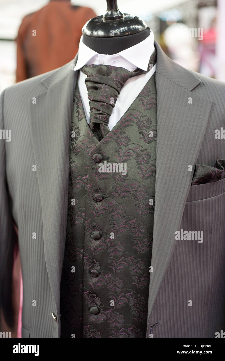 man costumes on shop mannequins Stock Photo - Alamy