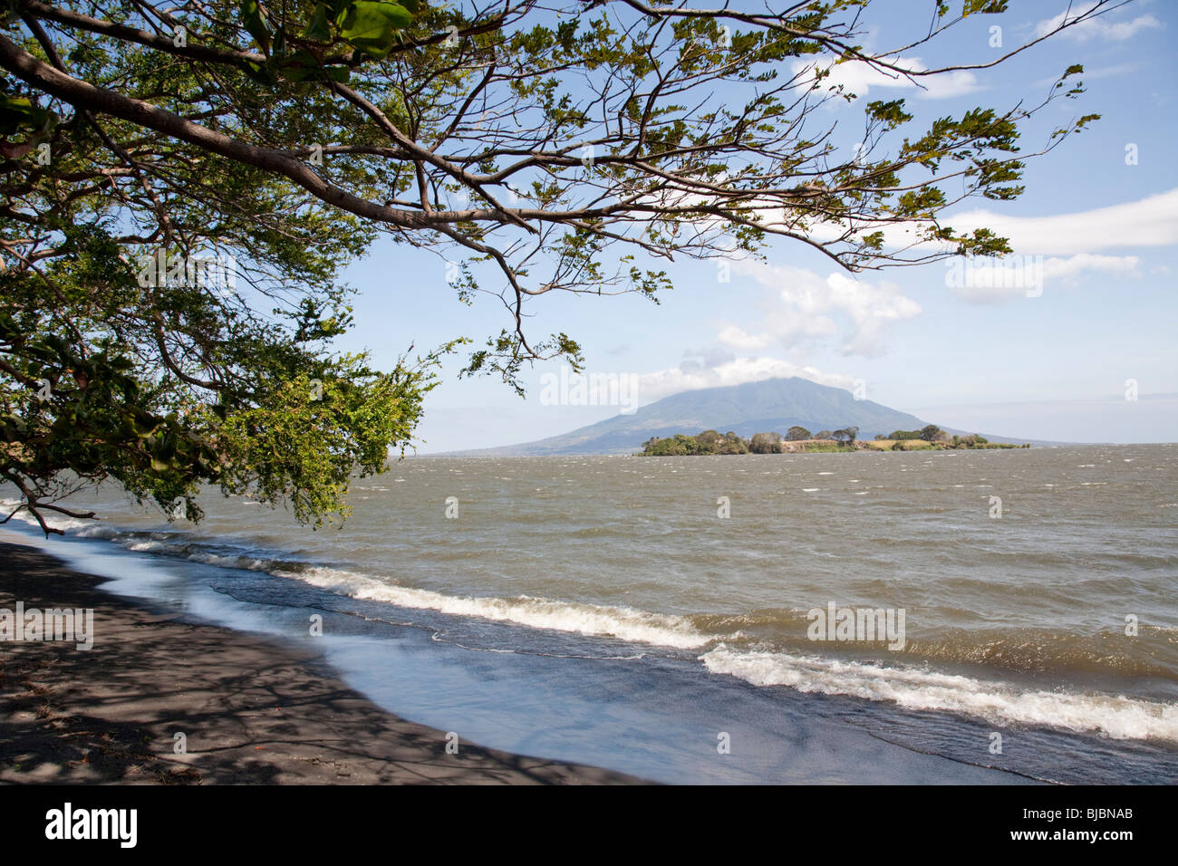 Volcan Maderas, Lago de Nicaragua, Isla Ometepe, Nicaragua Stock Photo ...