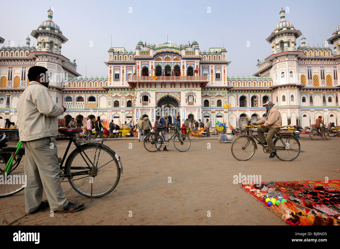 Temple in Janakpur Stock Photo - Alamy