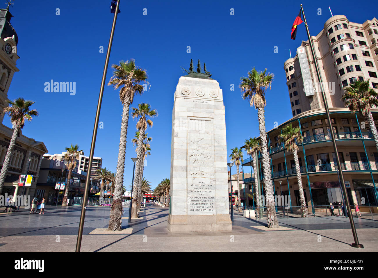 Glenelg monument, Adelaide, South Australia Stock Photo - Alamy