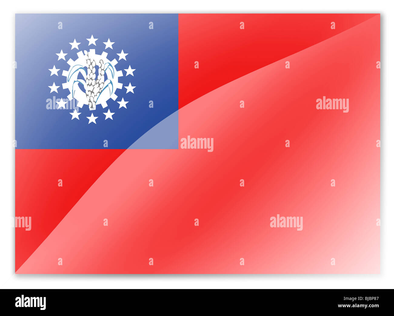 Myanmar flag hi-res stock photography and images - Alamy