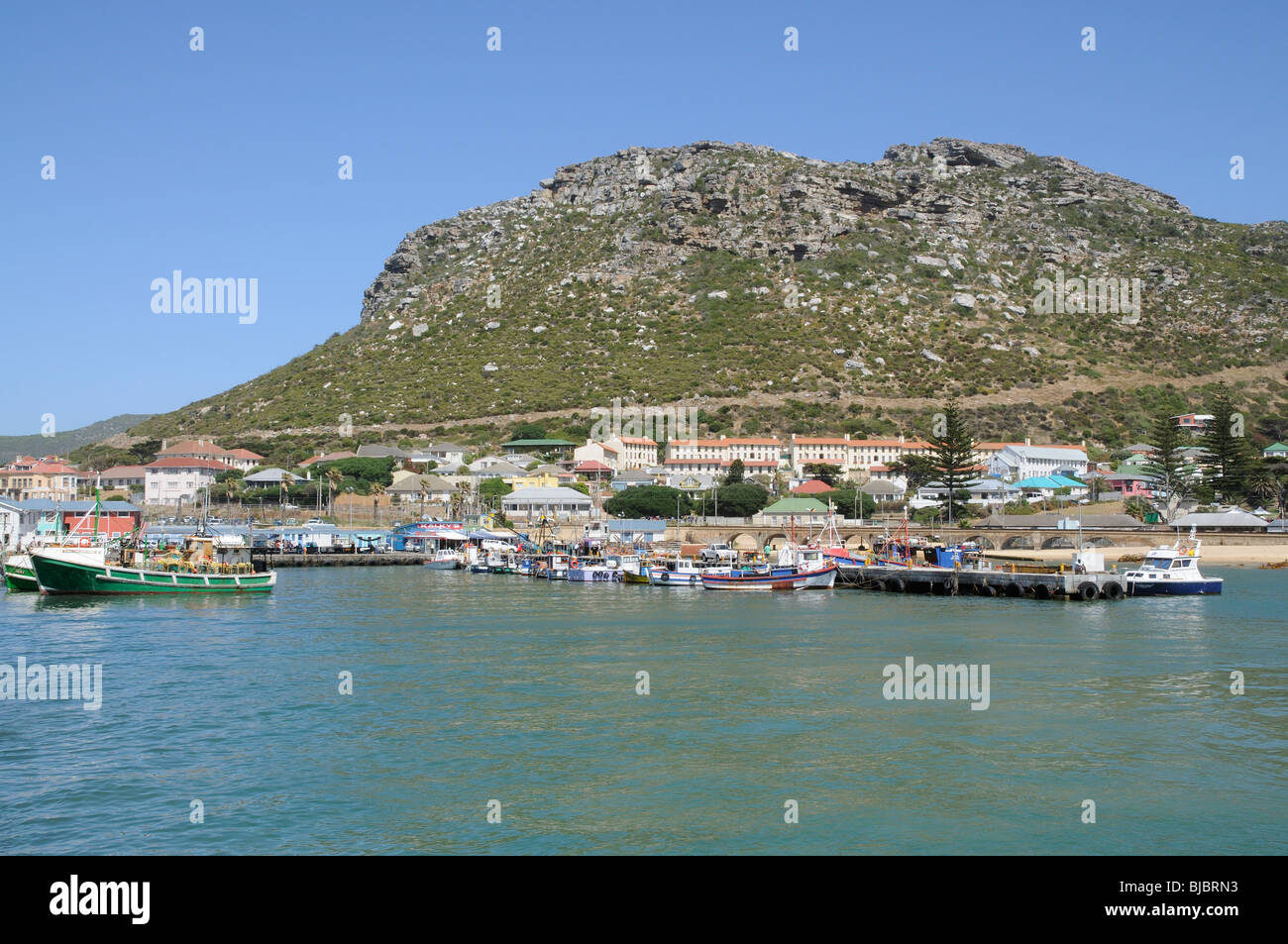 Entrance to Fish Hoek harbour western cape South Africa close to Cape ...