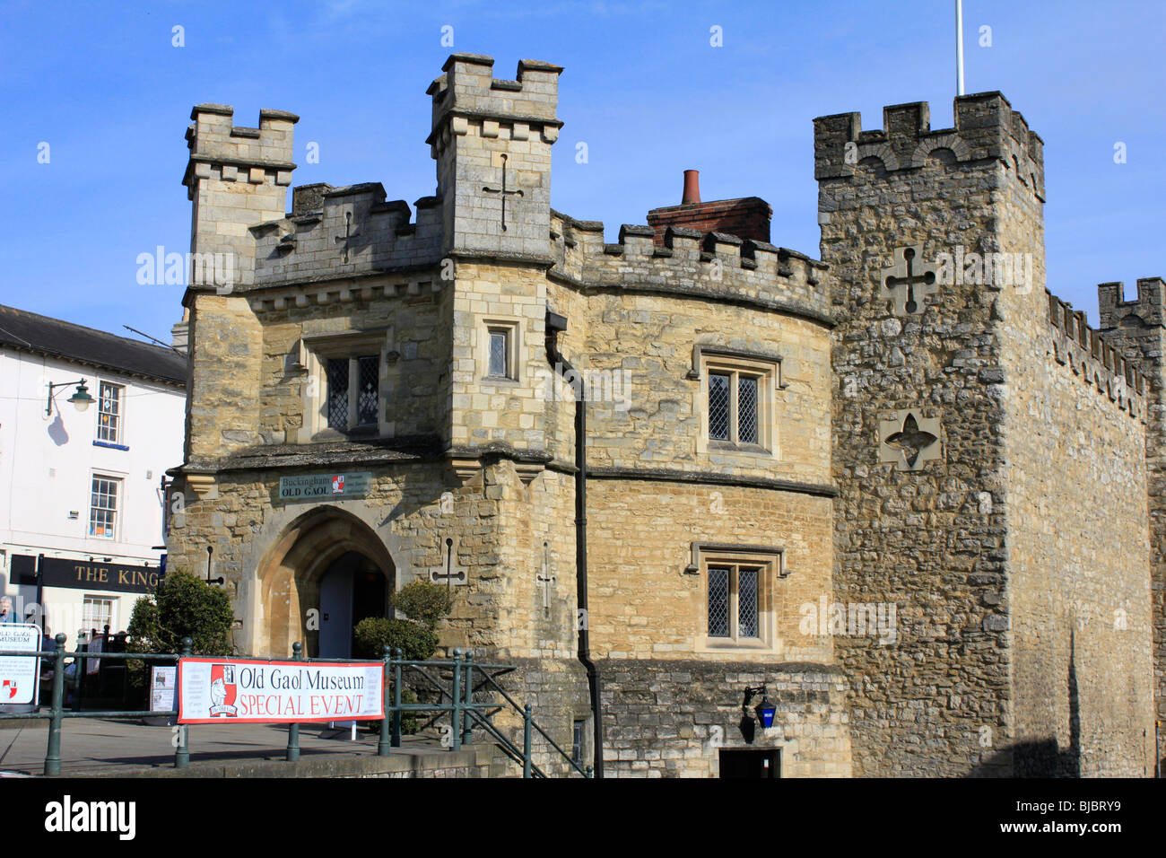 buckingham gaol museum town centre high street buckinghamshire england ...