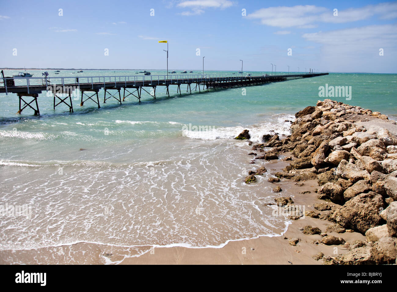 Beachport Jetty, one of the longest in South Australia Stock Photo - Alamy