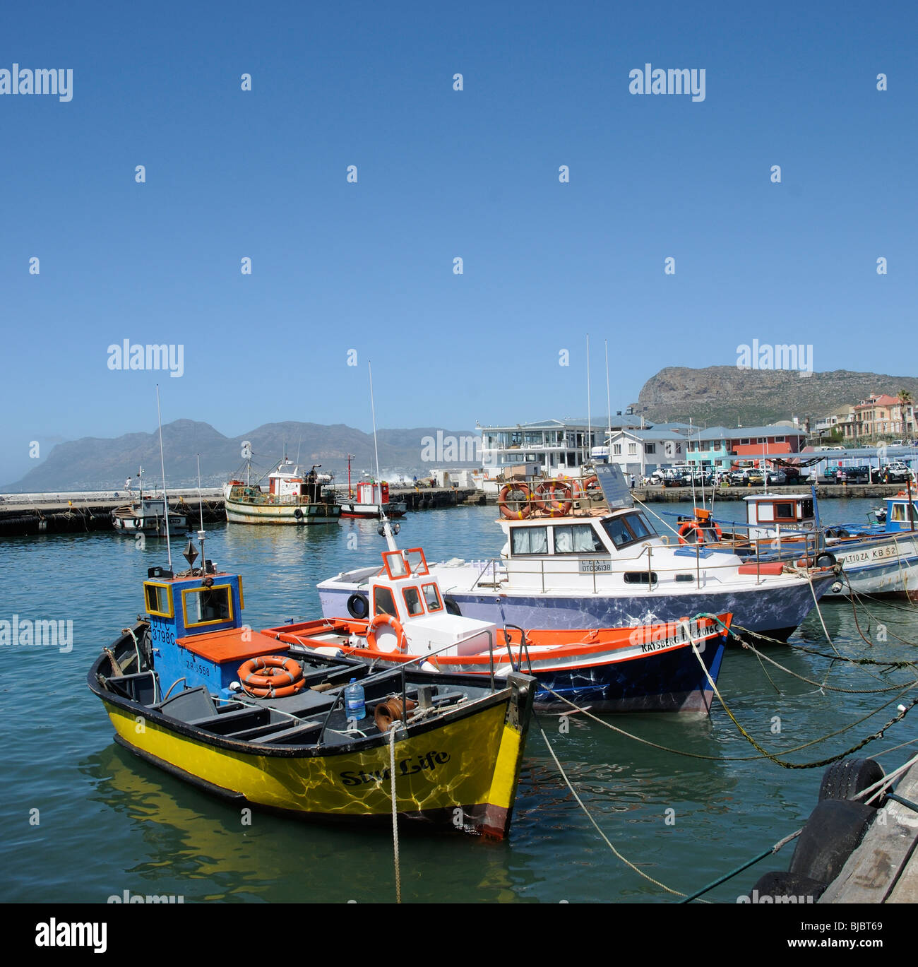 Fish Hoek harbour western cape South Africa close to Cape Town Stock ...