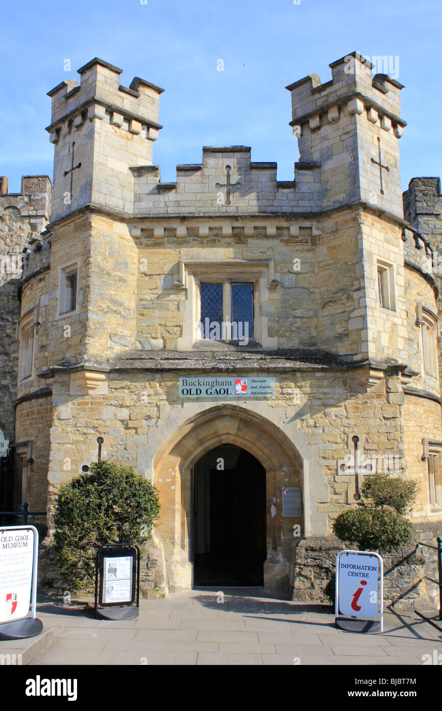 buckingham gaol museum town centre high street buckinghamshire england ...