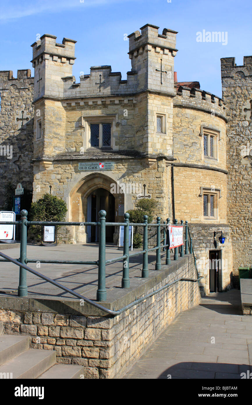 buckingham gaol museum town centre high street buckinghamshire england ...