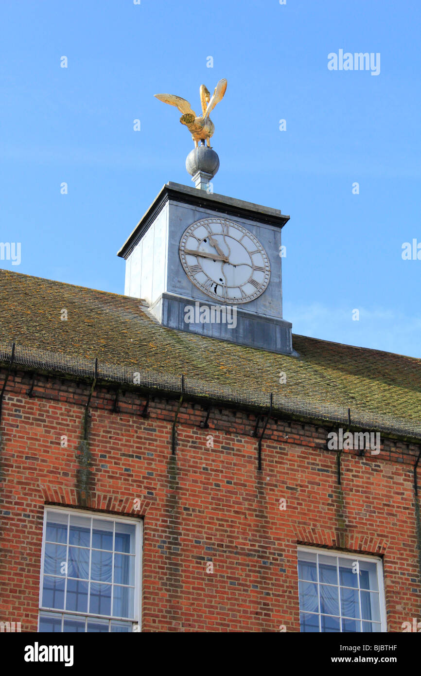 town hall clock tower sculpture buckingham town centre high street ...