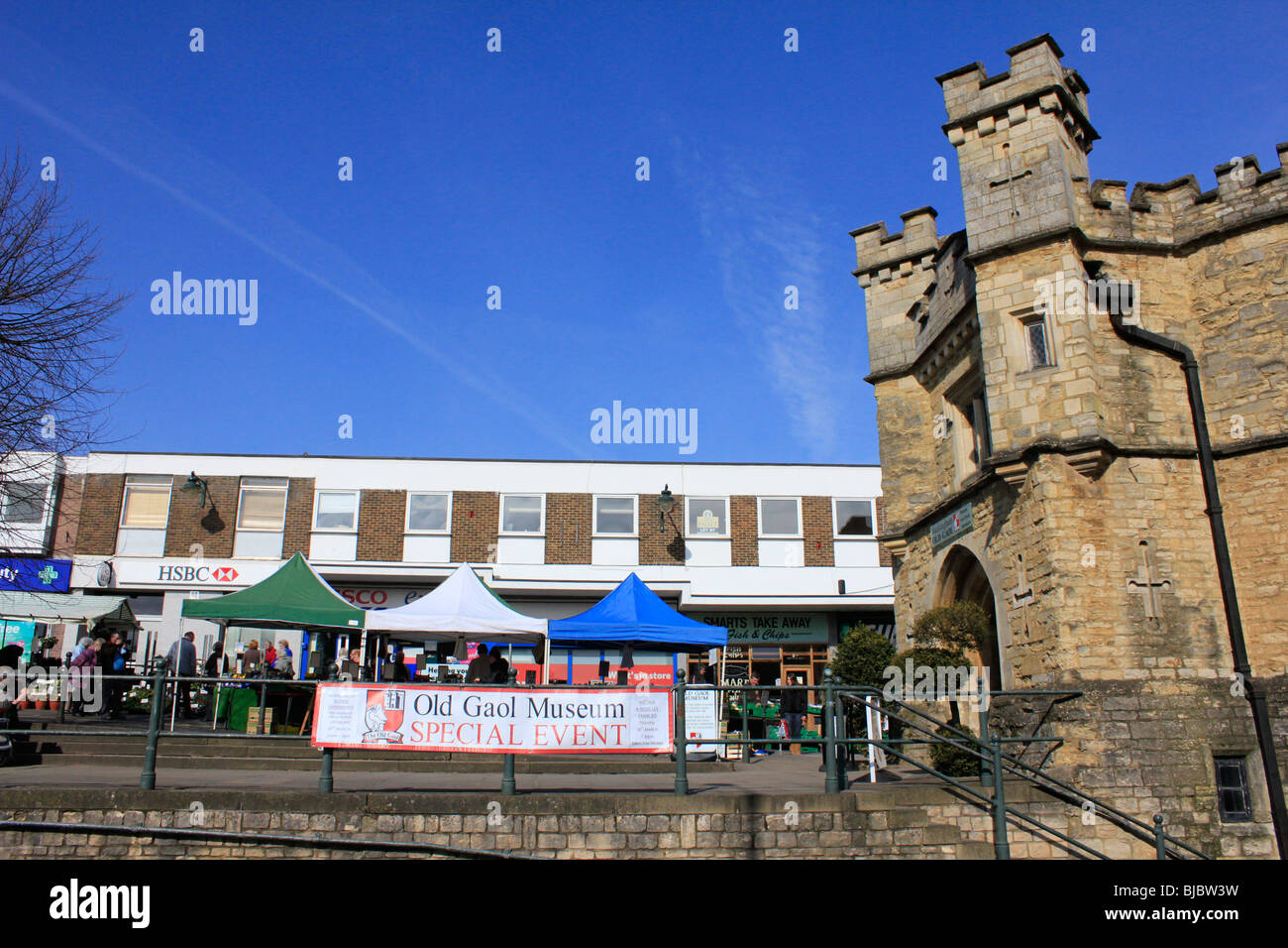 farmers market and castle buckingham town centre high street ...