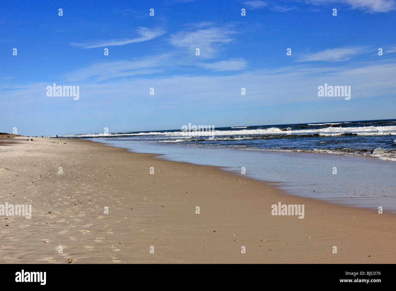 Smith Point Beach on the Atlantic Ocean, Long Island, NY Stock Photo ...