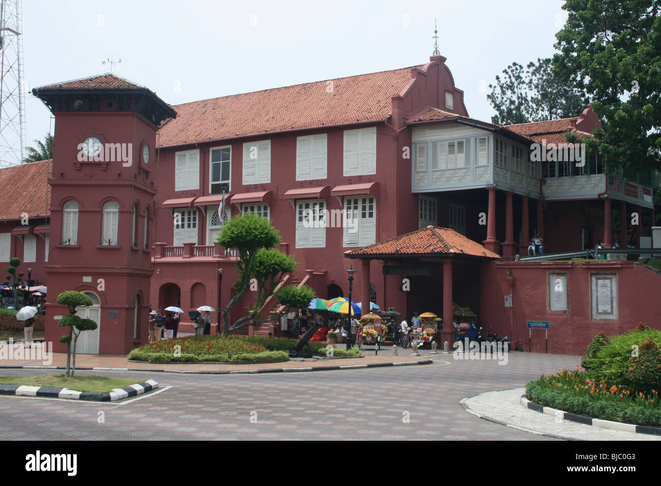 Stadthuys museum Dutch Square Melaka Malaysia April 2008 Stock Photo ...