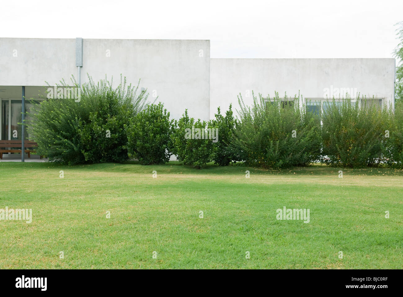 Landscaped grounds of office building Stock Photo - Alamy