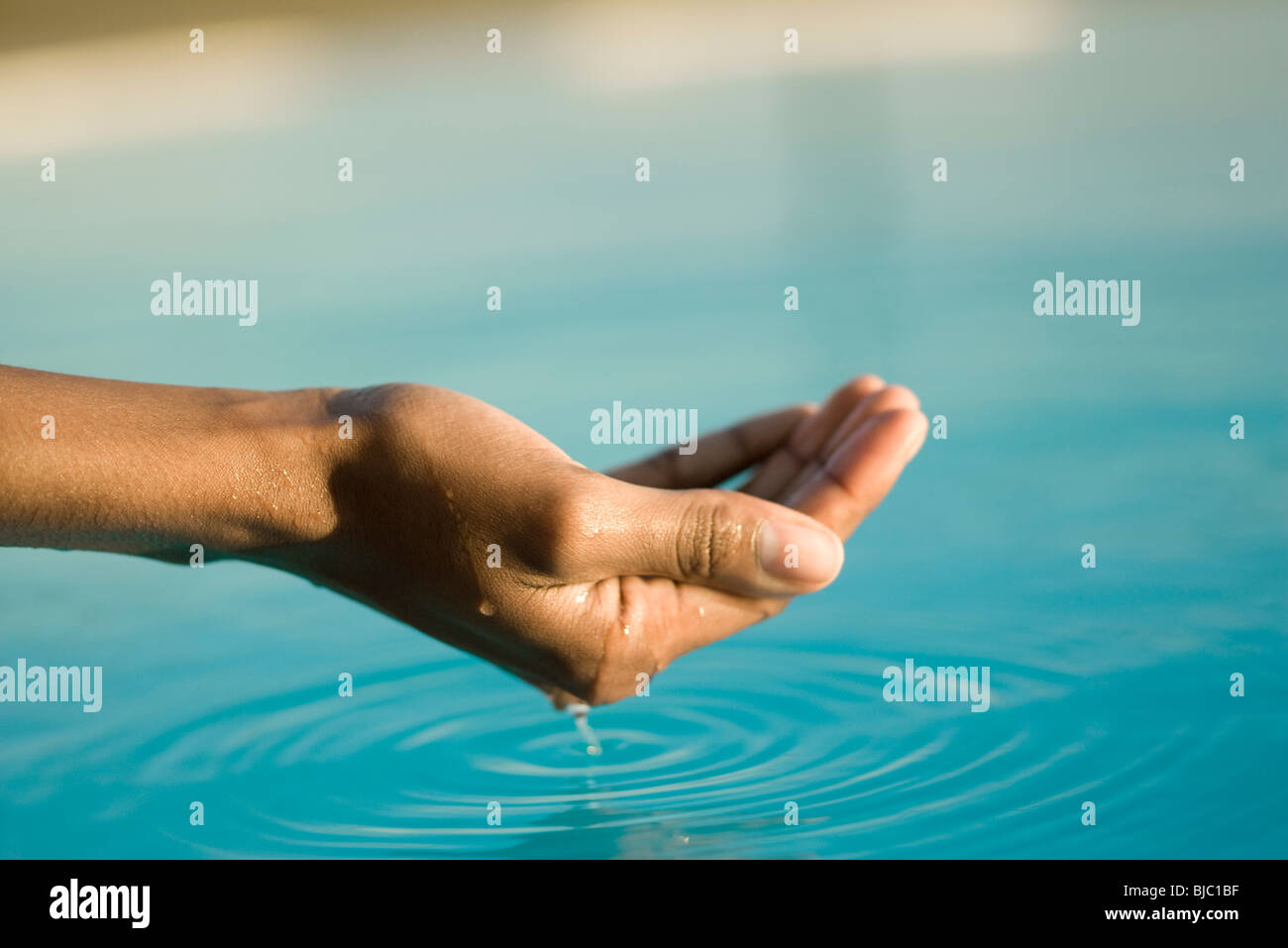 Cupped hands holding water hi-res stock photography and images - Alamy