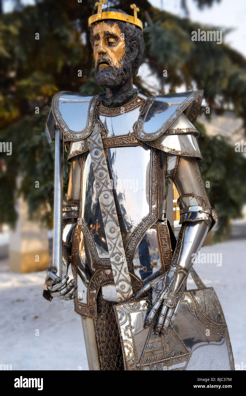 Battle of Mohacs 1526 memorial in Mohacs Town Square , Hungary - Stock ...