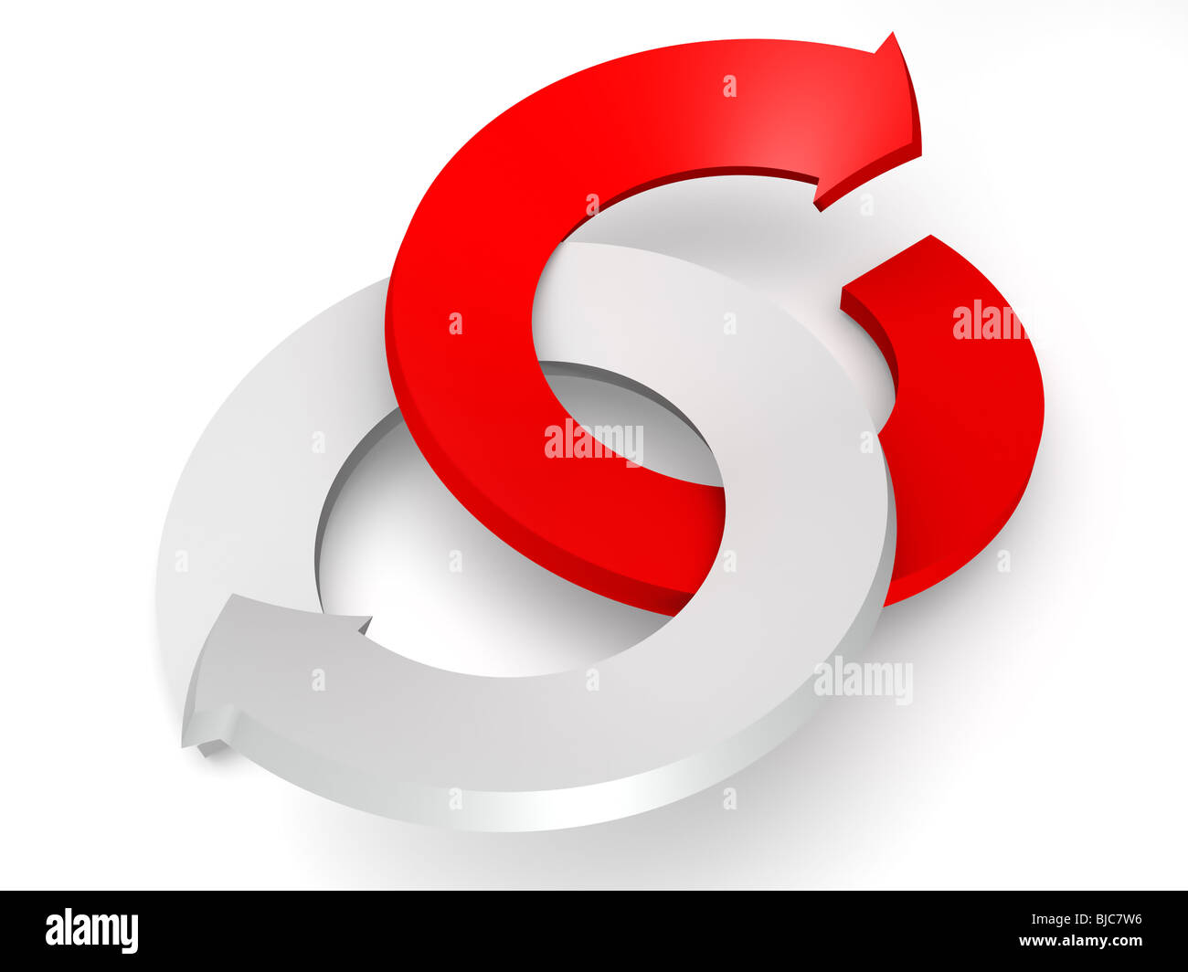 conceptual 3d rendered image of arrow isolated on white Stock Photo - Alamy