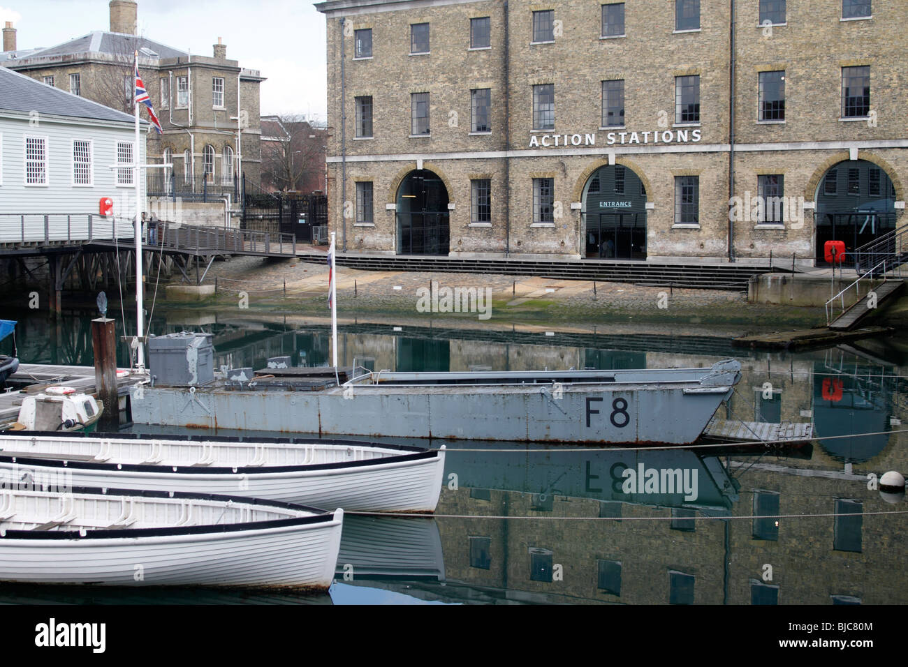 Action stations historic dockyard portsmouth hi-res stock photography ...