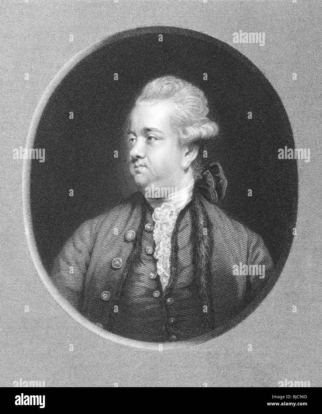 Edward Gibbon (1737-1794) on engraving from the 1800s. English ...