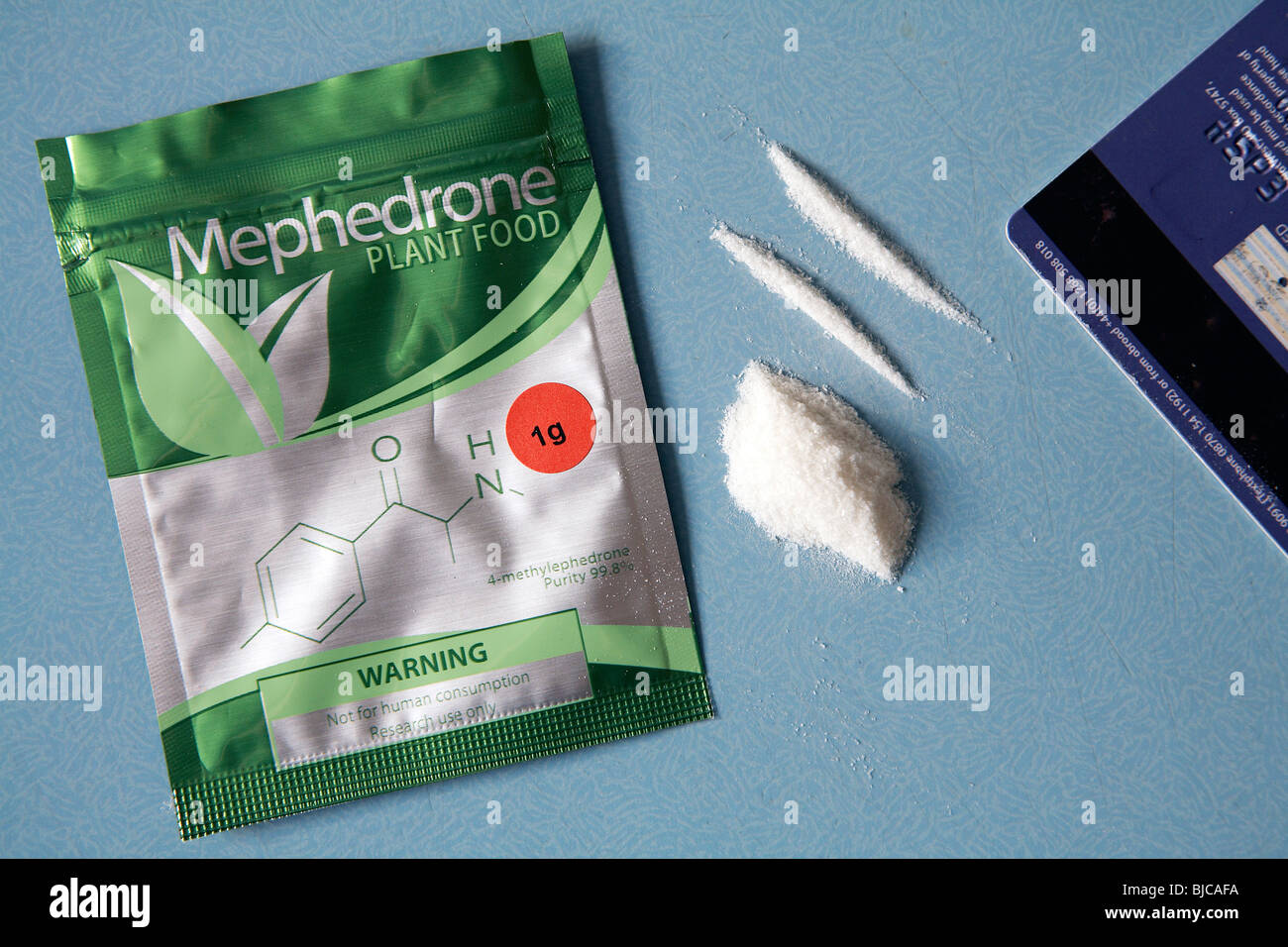 Mephedrone purchased online in the UK Stock Photo - Alamy