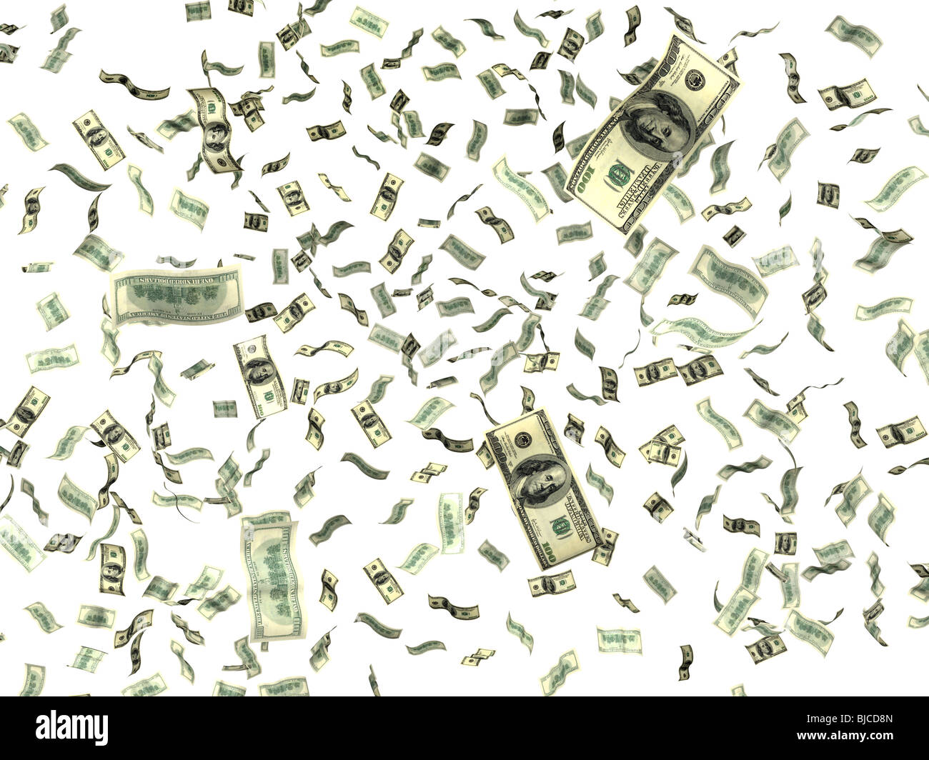 Money on white background Stock Photo - Alamy