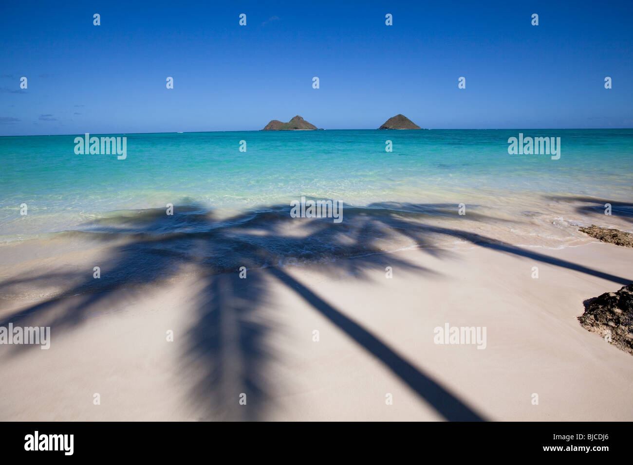 Lanikai Beach Mokulua Islands Kailua Oahu Hawaii Stock Photo - Alamy