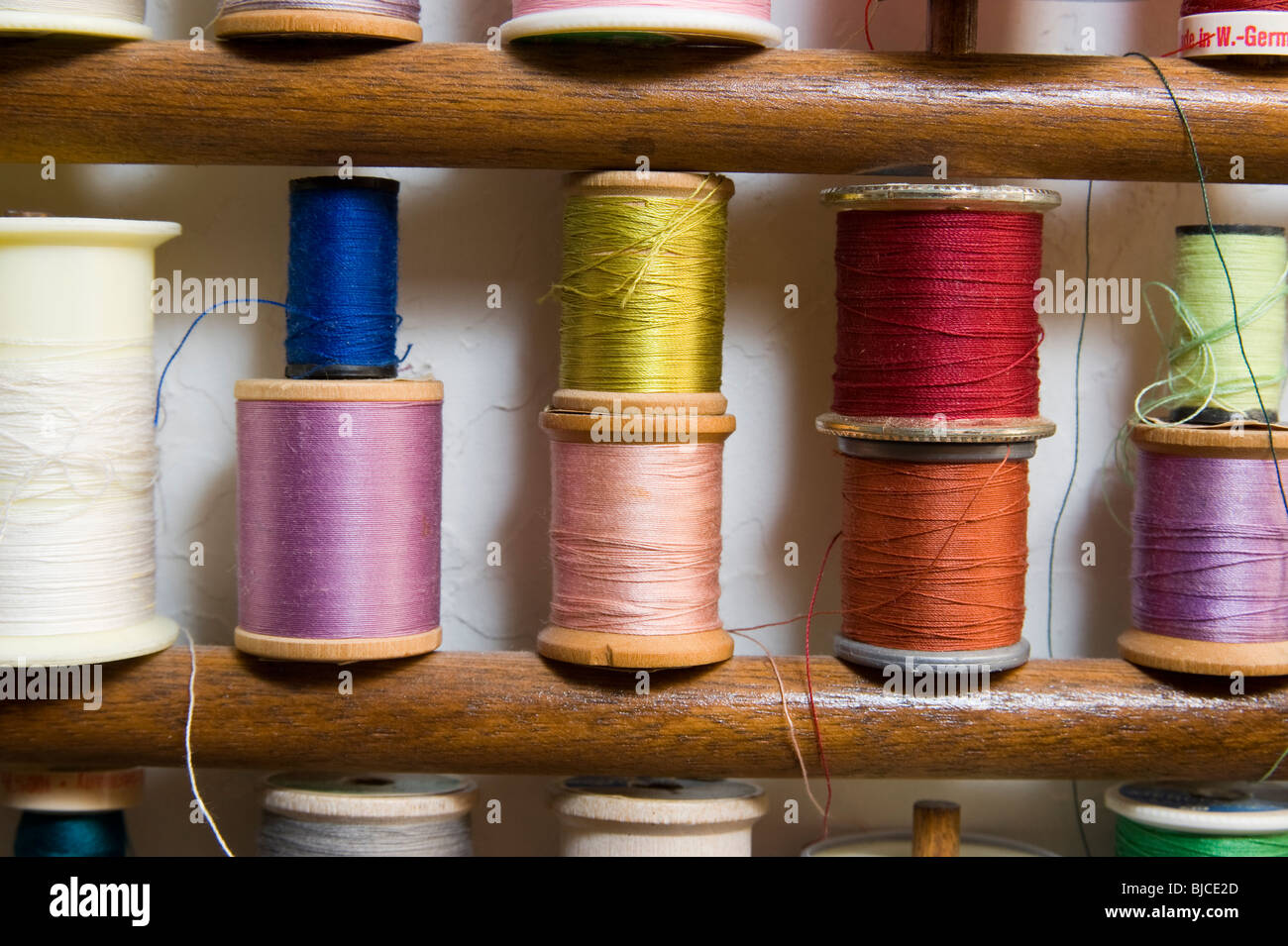 Sewing thread for quilting quilts Stock Photo - Alamy