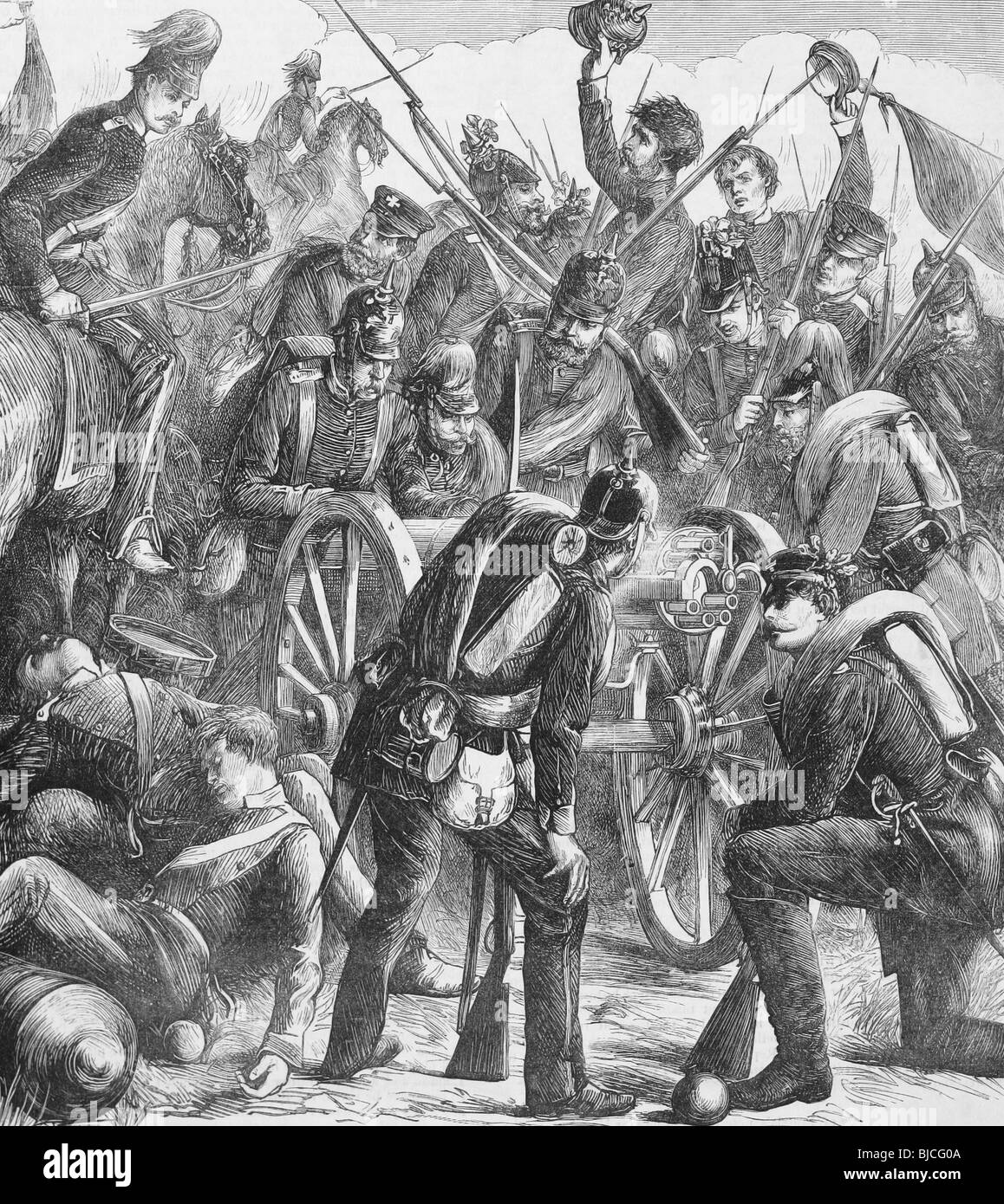 Prussian soldiers 1870 High Resolution Stock Photography and Images - Alamy