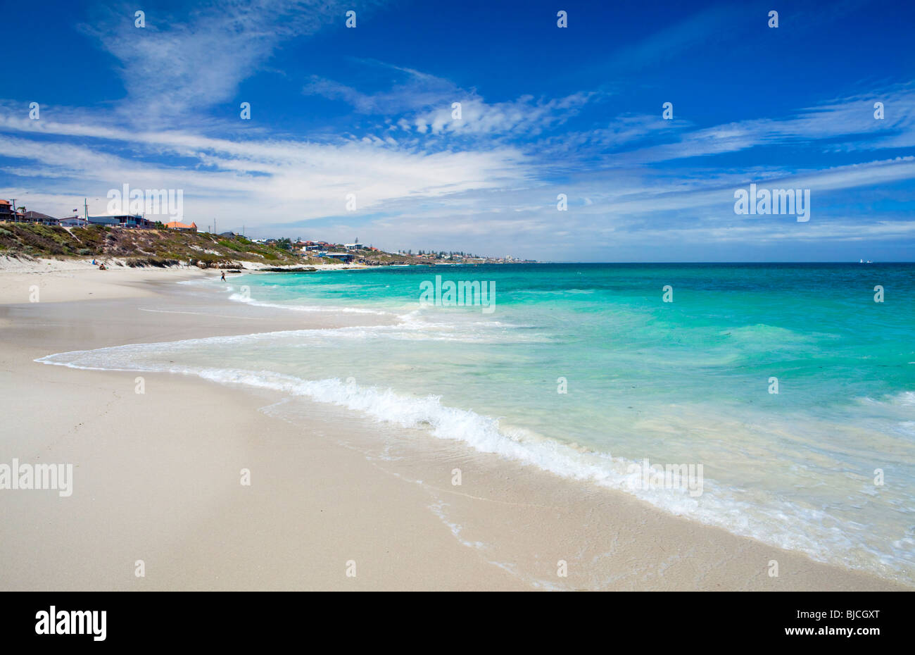 Sorrento Beach, a popular swimming beach in Perth, Western Australia ...