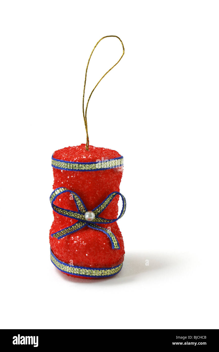 Hanging christmas boot tree decoration hi-res stock photography and ...