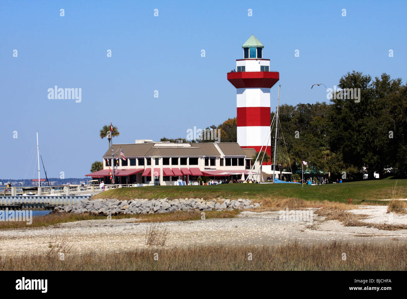 Harbour Town Lighthouse, Hilton Head Island, South Carolina Stock Photo ...