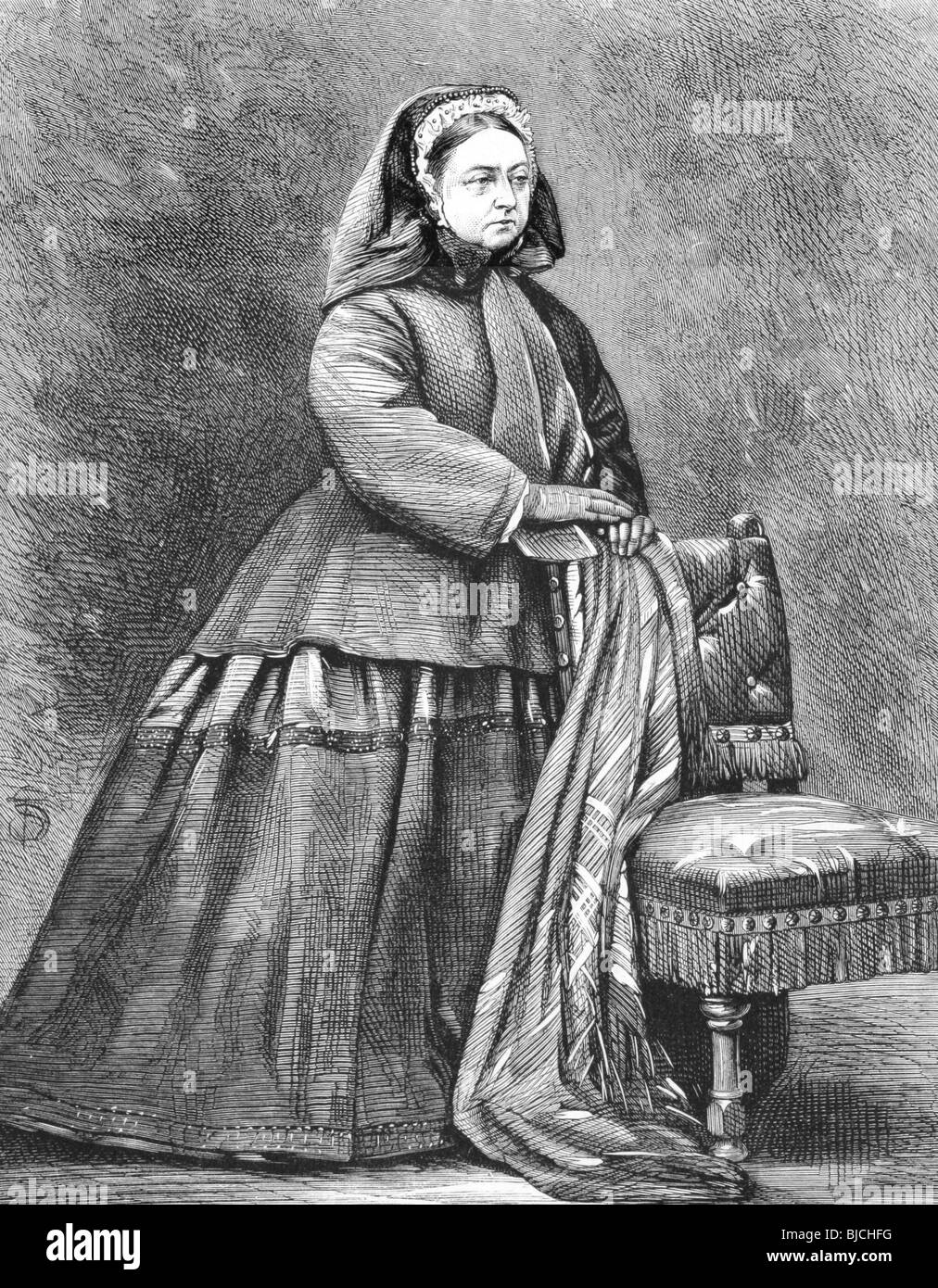 Queen victoria 1819 1901 on engraving hi-res stock photography and ...
