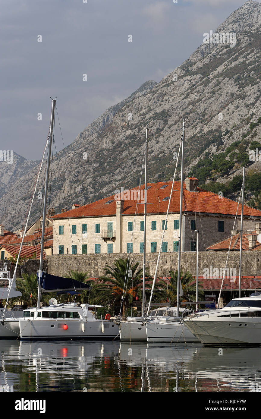 Kotor,old town,marina,harbour,Kotor Bay,Montenegro Stock Photo - Alamy