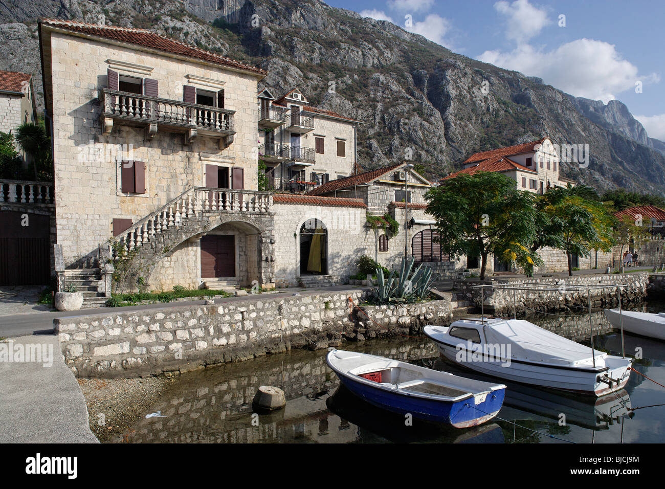 Dobrota,old palace,Kotor Bay,Montenegro Stock Photo - Alamy