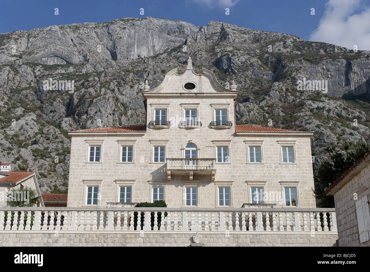 Dobrota,old palace,Kotor Bay,Montenegro Stock Photo - Alamy