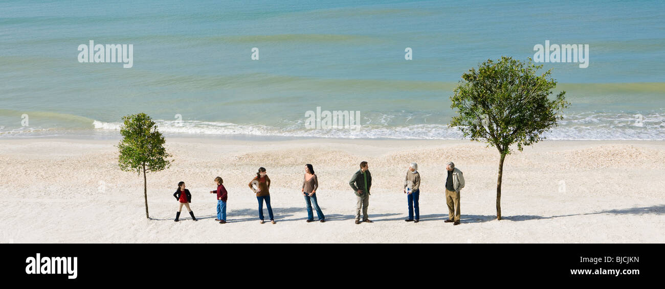 Man standing between two trees hi-res stock photography and images - Alamy