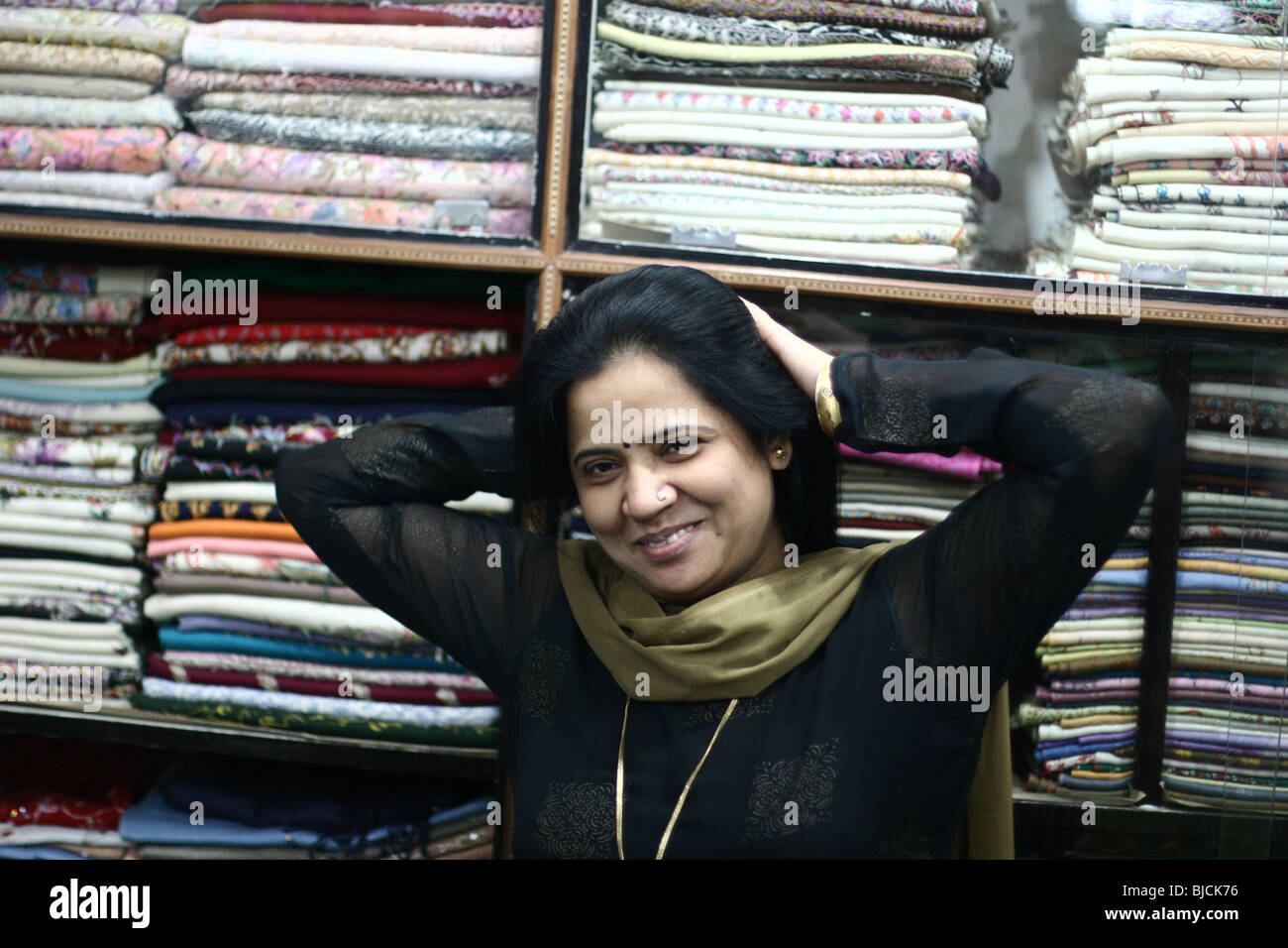 Tissue in a shop of New Dehli India Stock Photo - Alamy