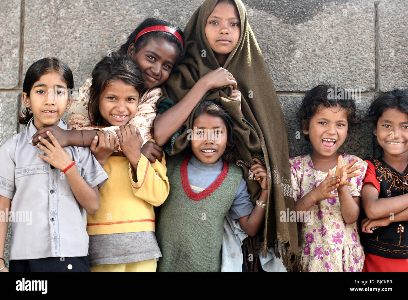 Indian children in New Delhi Stock Photo - Alamy