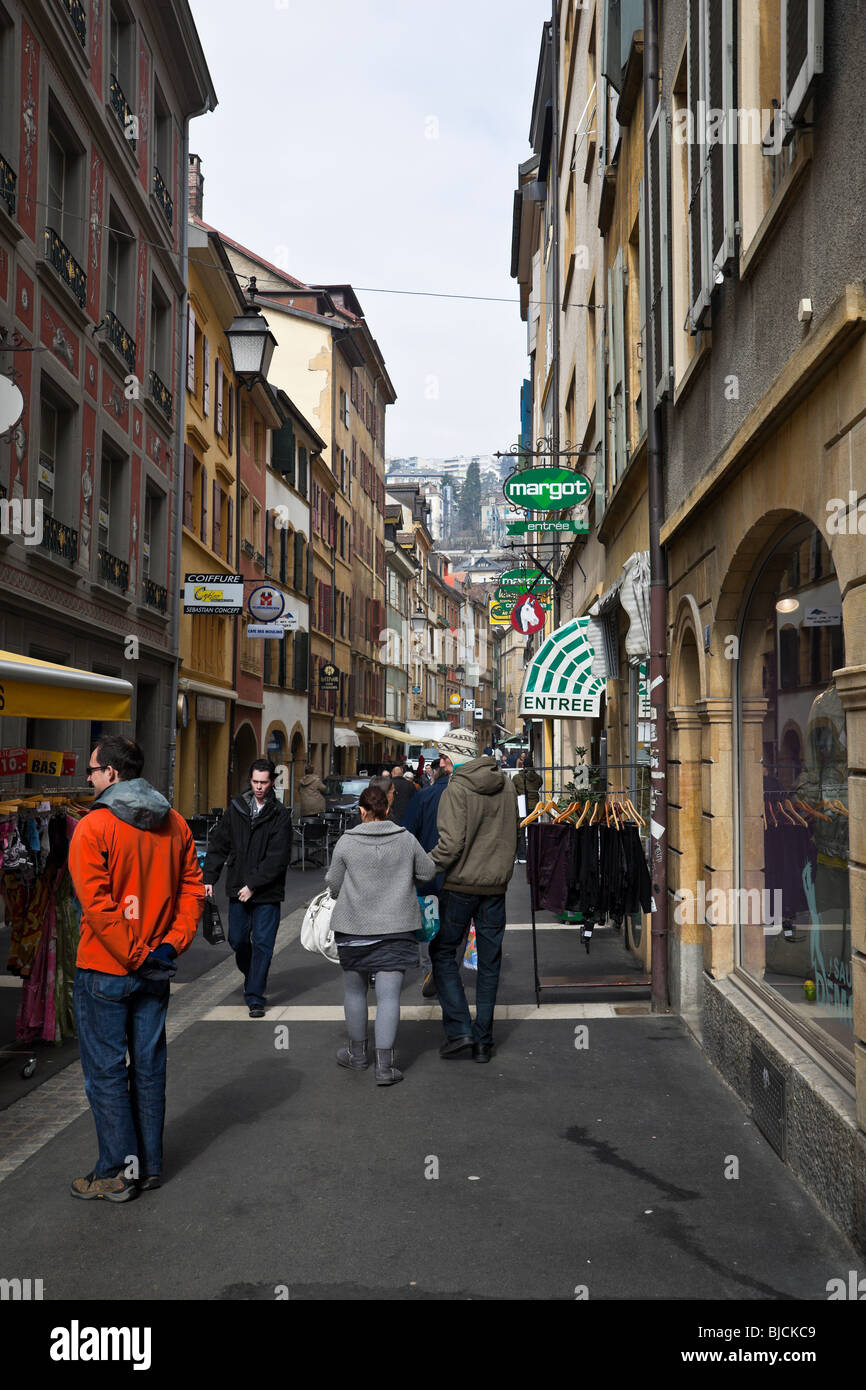 Typical swiss village hi-res stock photography and images - Alamy