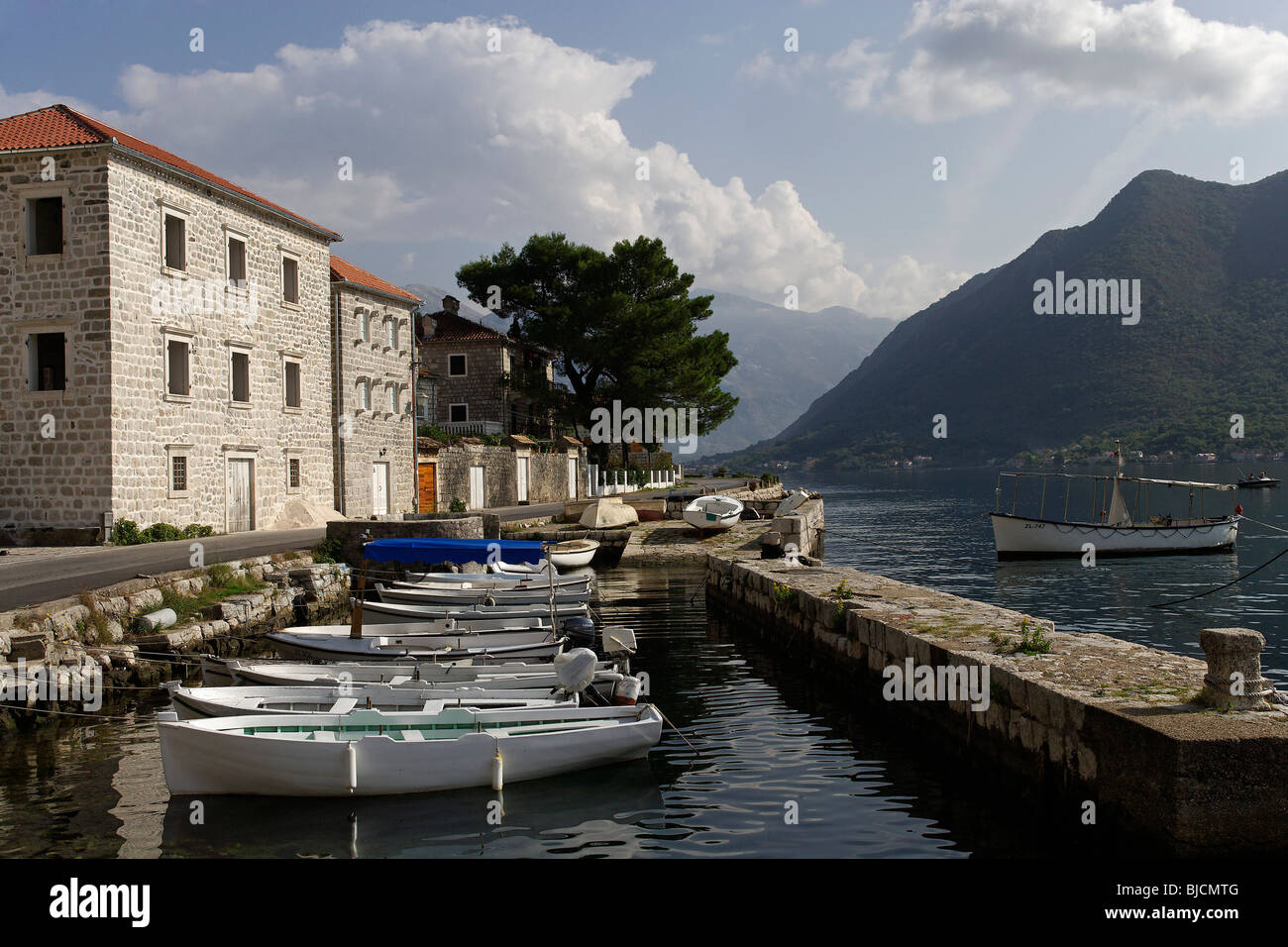Perast,old town,Kotor Bay,Montenegro Stock Photo - Alamy