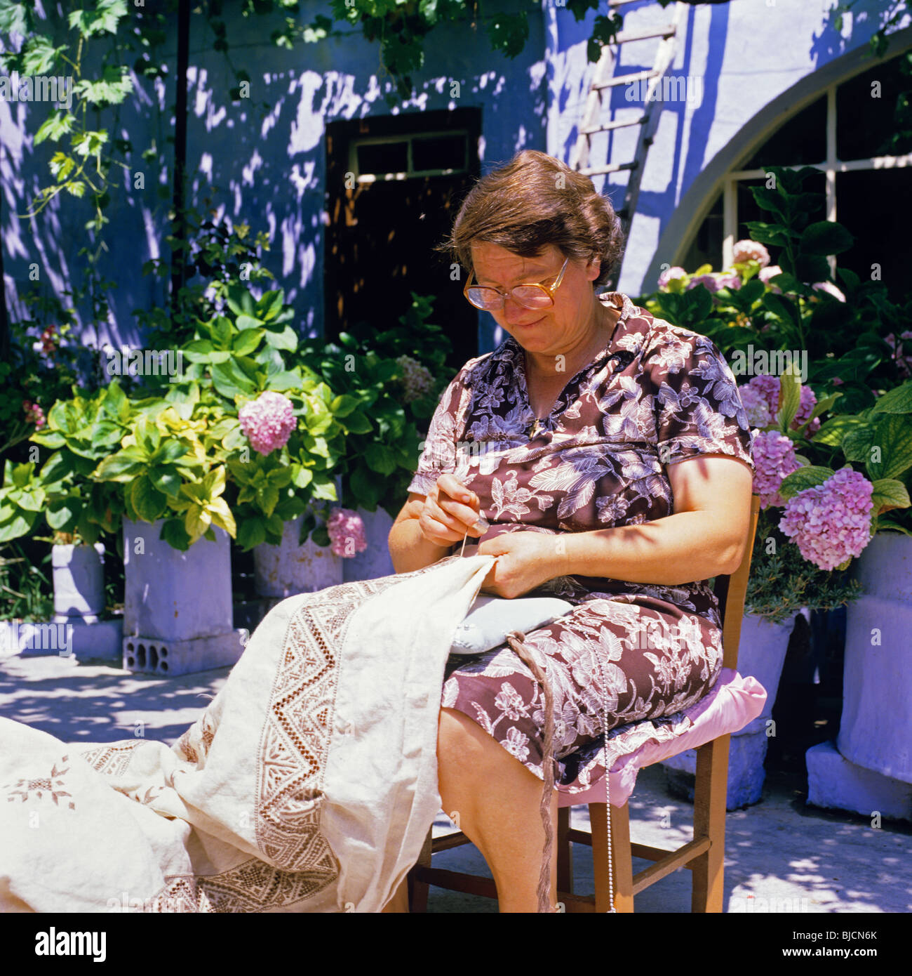 Cypriot lace making hi-res stock photography and images - Alamy