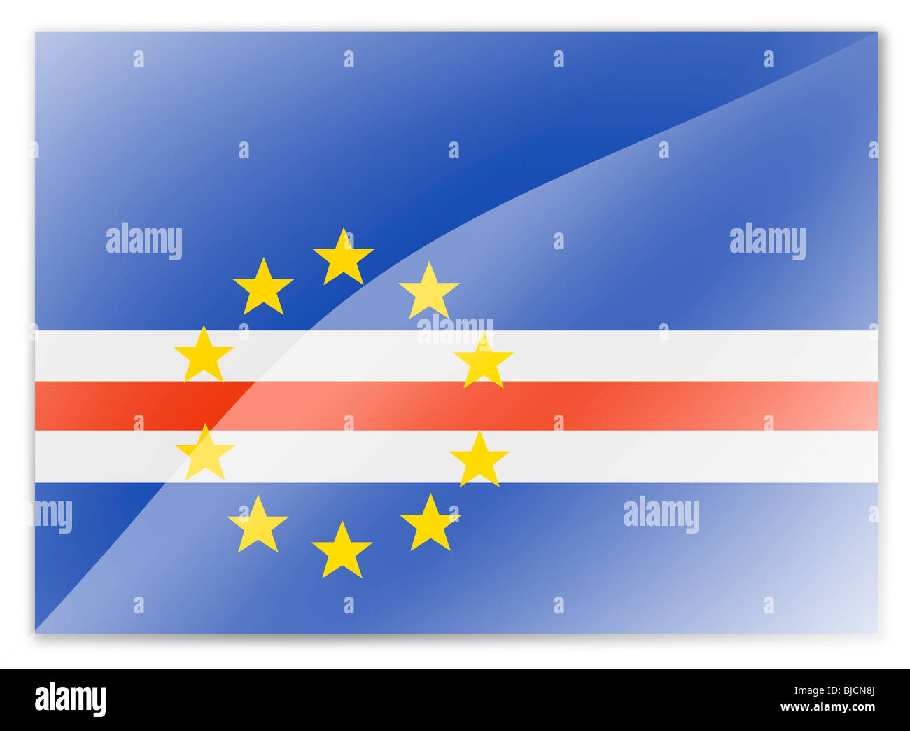 Cape Verde flag Stock Photo - Alamy