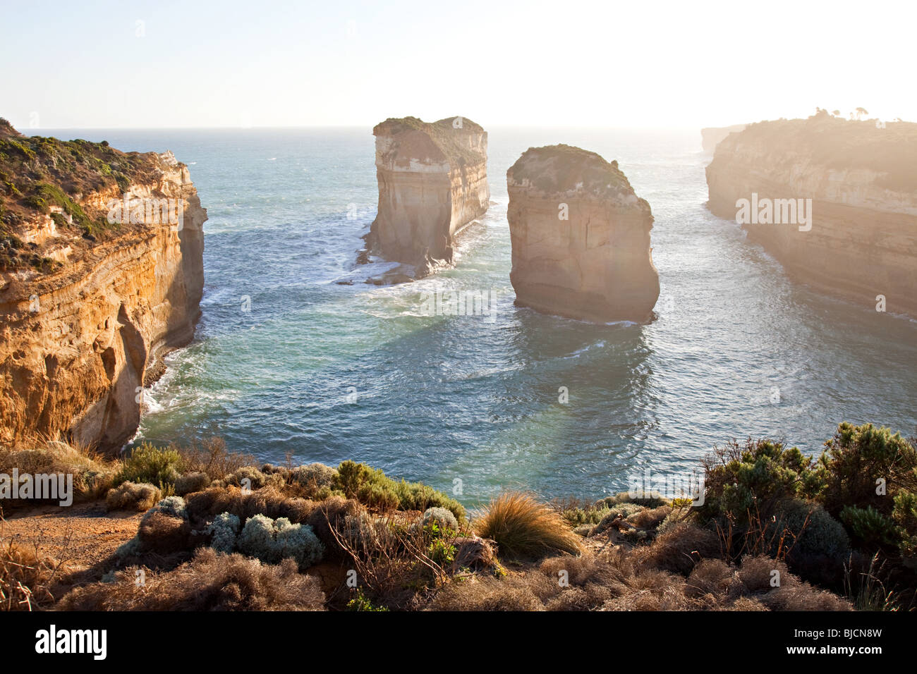 Scenic Australian coast, Great Ocean road, Victoria, Australia Stock ...