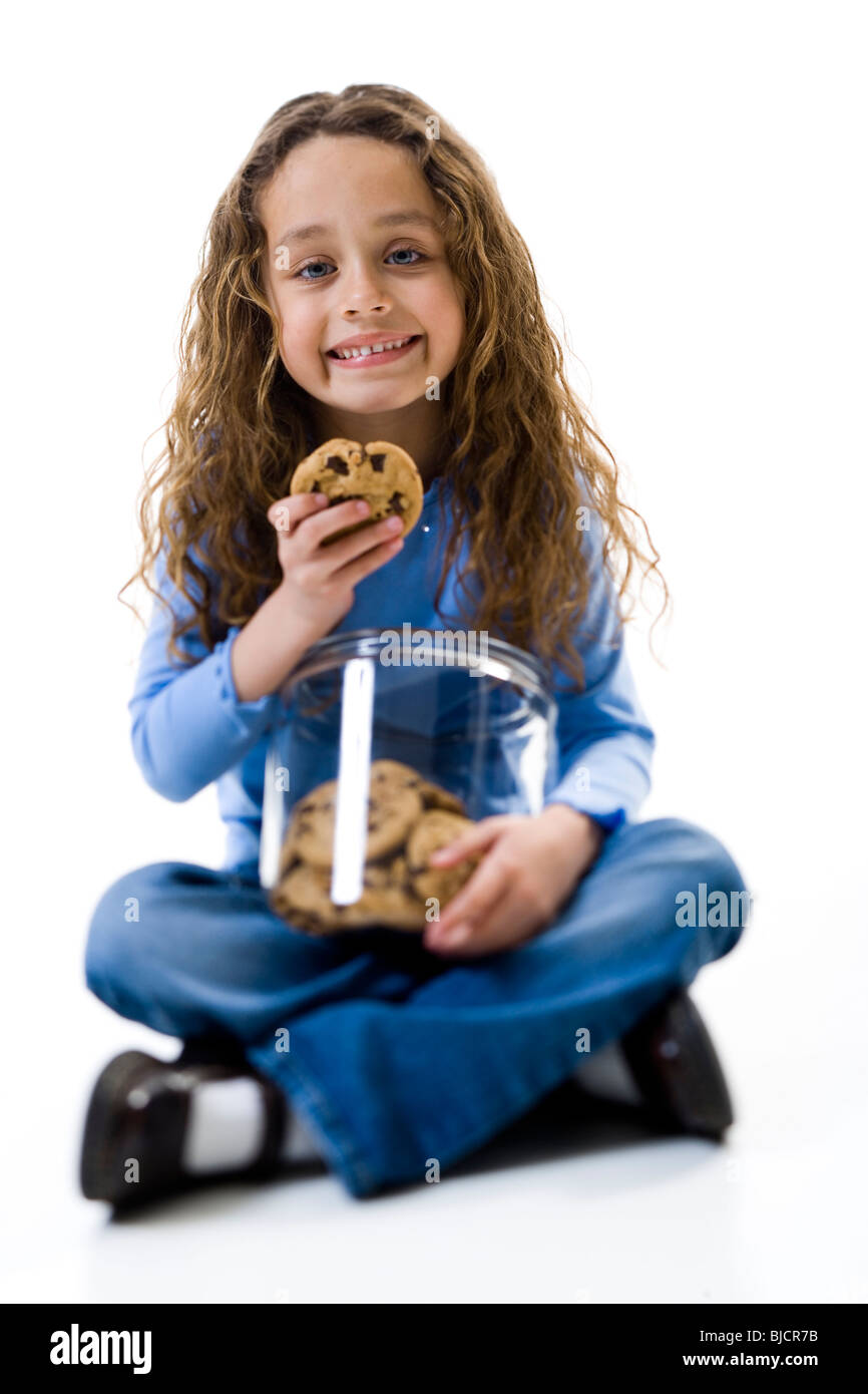 Girl eating Cut Out Stock Images & Pictures - Alamy