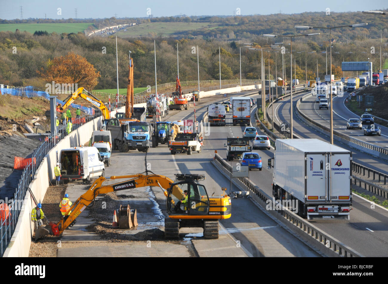 M25 Road Widening High Resolution Stock Photography and Images - Alamy