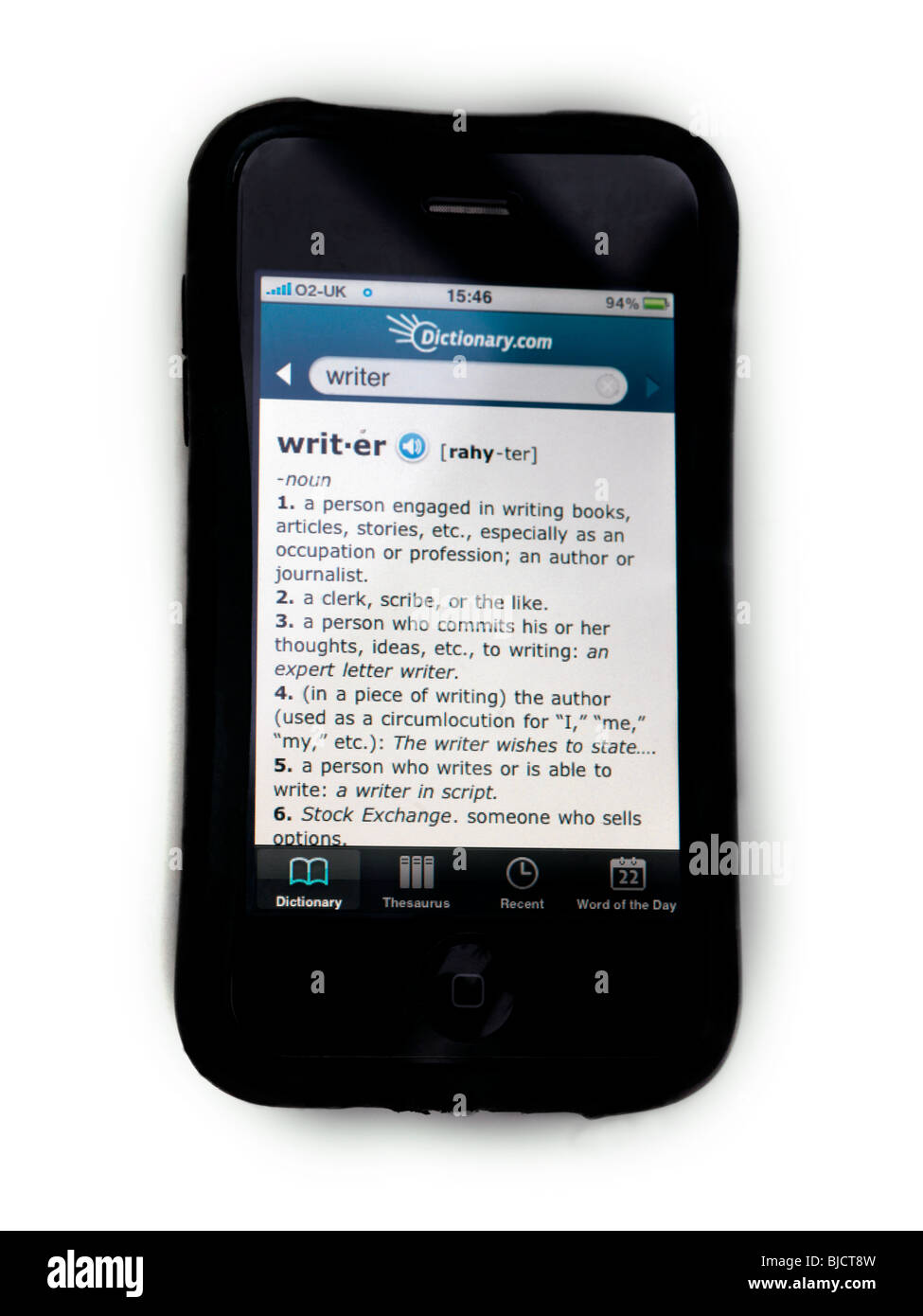 Dictionary Application on a Smartphone Stock Photo - Alamy
